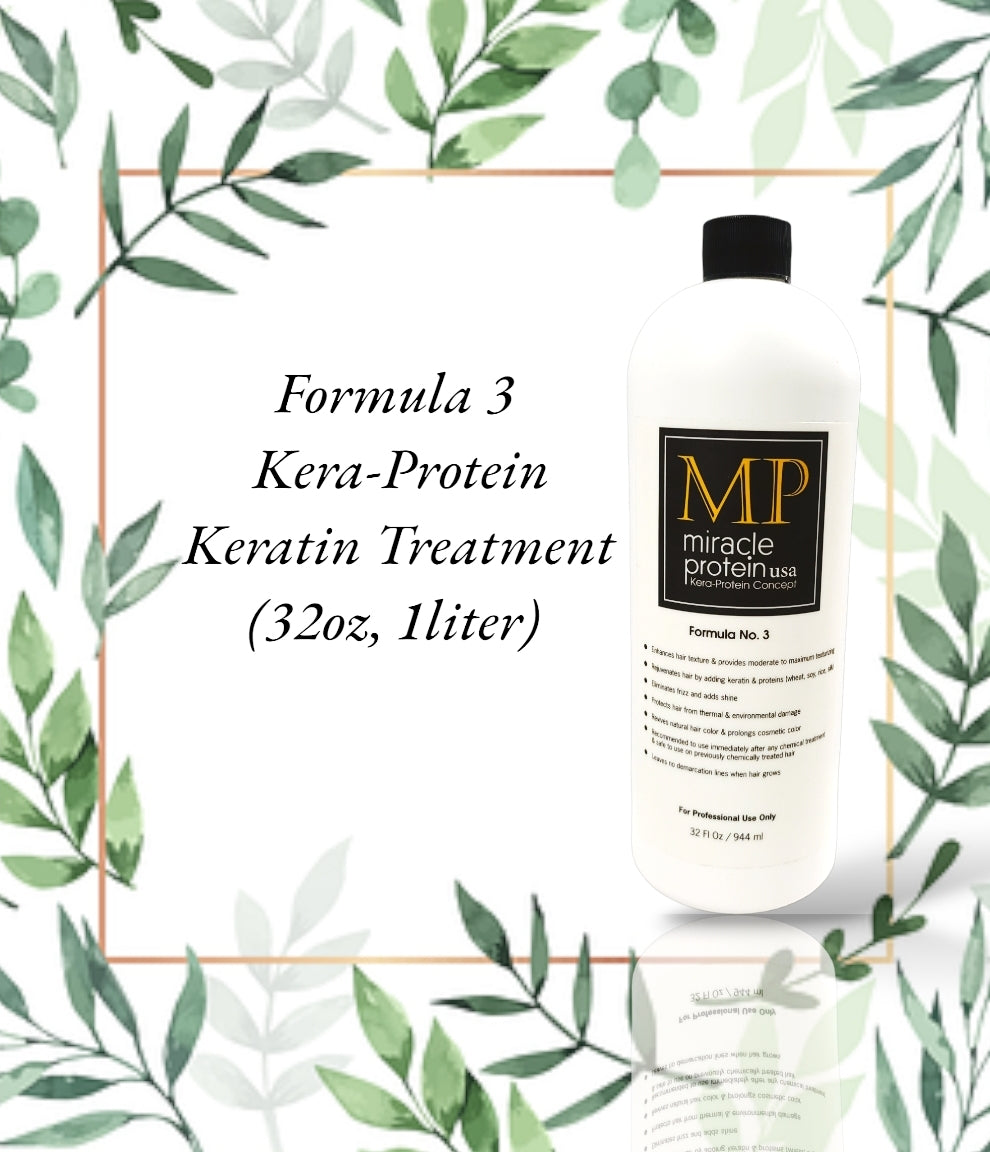 32 oz liter (FORMULA 3) Kera-Protein keratin treatment – MiracleProteinUSA